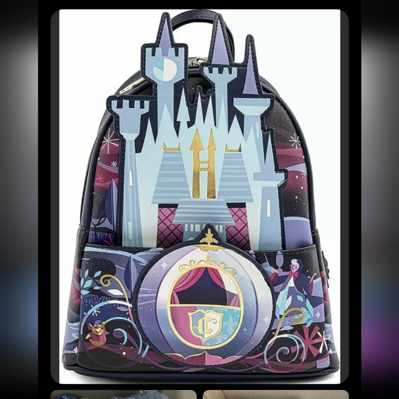 Loungefly | Bags | Loungefly Disney Cinderella Coach Castle Series Mini ...